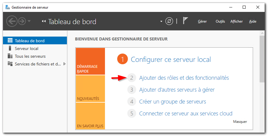 Installer ADFS sous Windows Server 2022